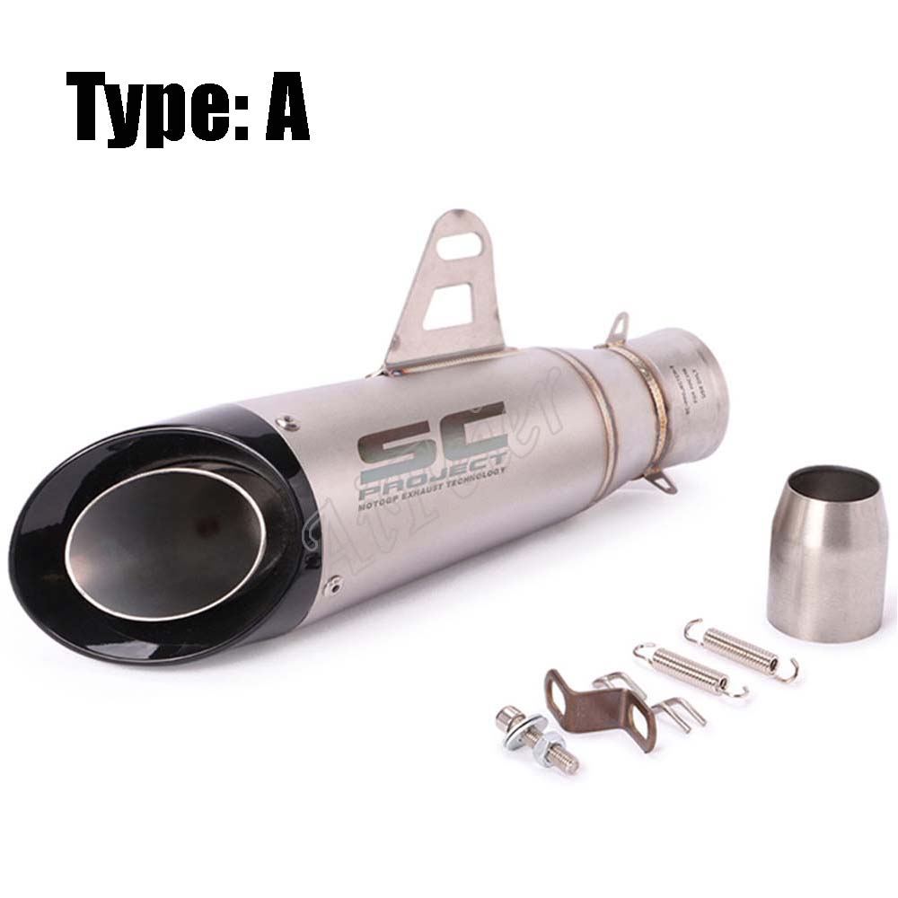 Universal Motorcycle SC Project Exhaust Silencer Modified Muffler DB ...