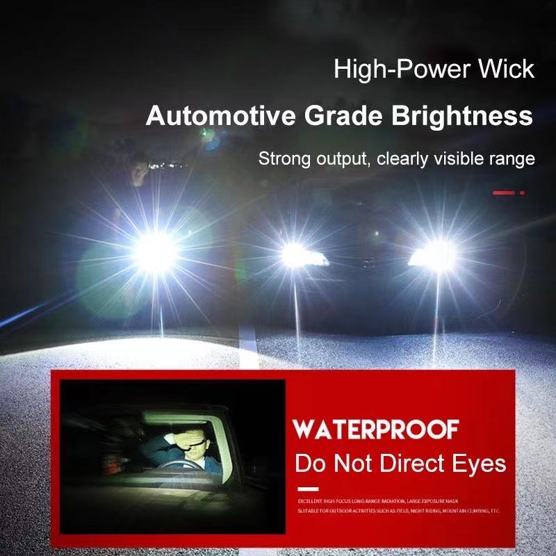 Vimite 4 Head LED Flashlight with COB Side Light Outdoor Waterproof ...