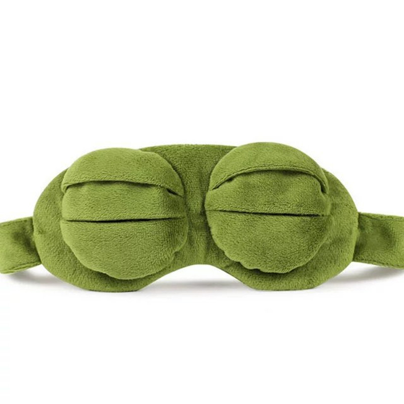 HOT Funny Creative Pepe the Frog Sad Frog 3D Eye Mask Cover Cartoon ...