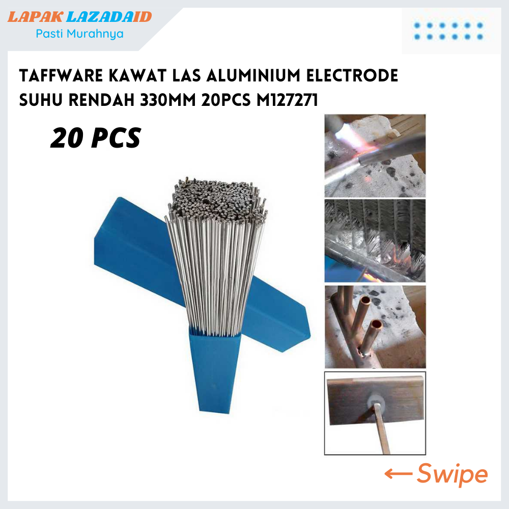 Kawat Las Solder Alumunium Electrode Suhu Rendah Panjang 330cm 20 Pcs 1 ...