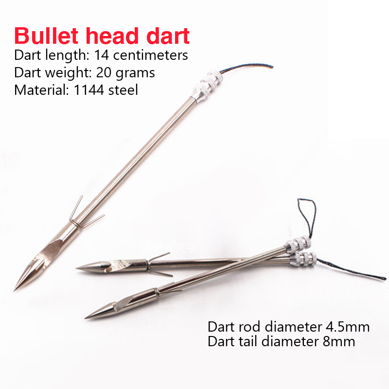 Stainless Steel Fishing Dart Outdoor Arrowhead Fish Sling Bow Arrow ...