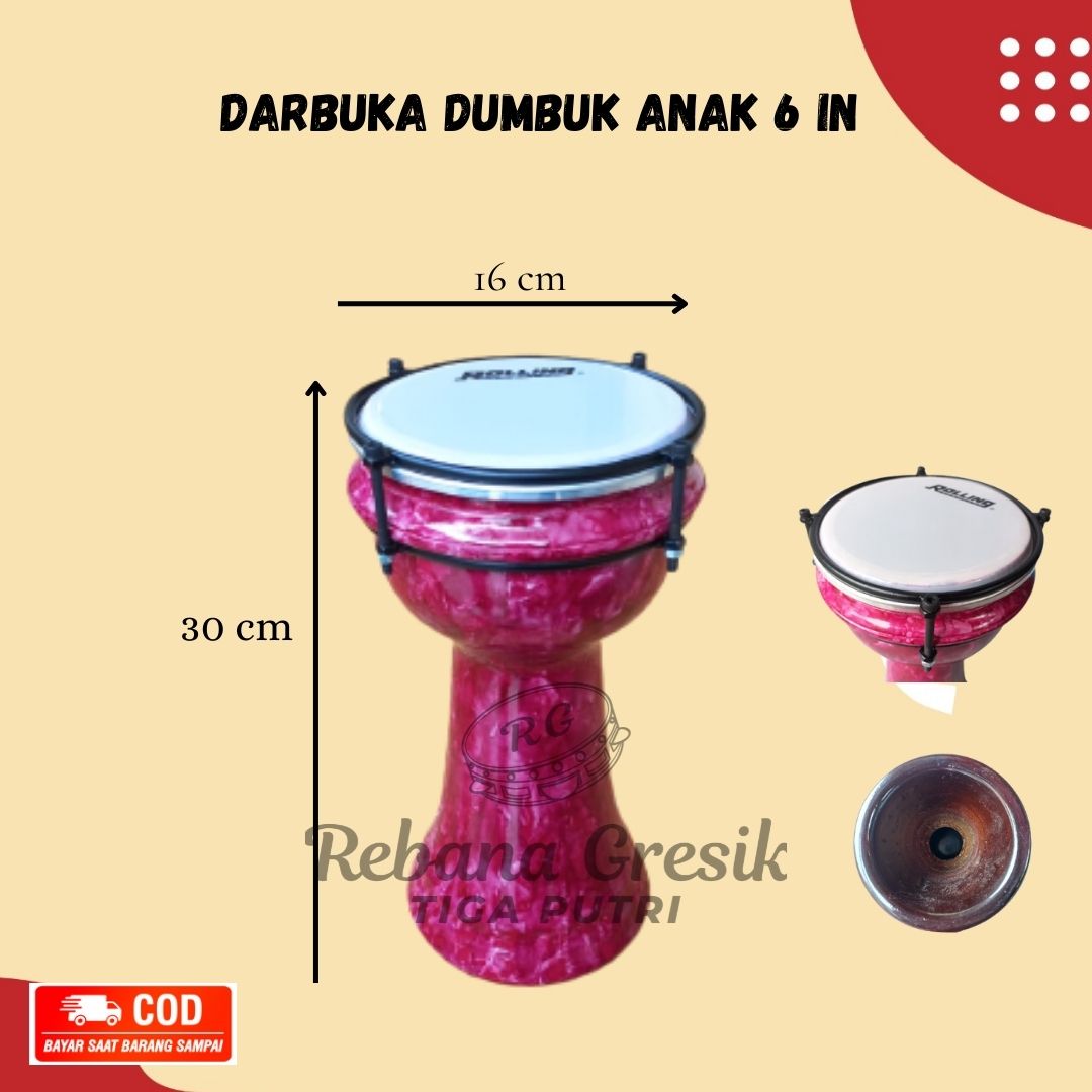 Dumbuk marawis ukuran 6 inch alat musik tradisonal | Lazada Indonesia
