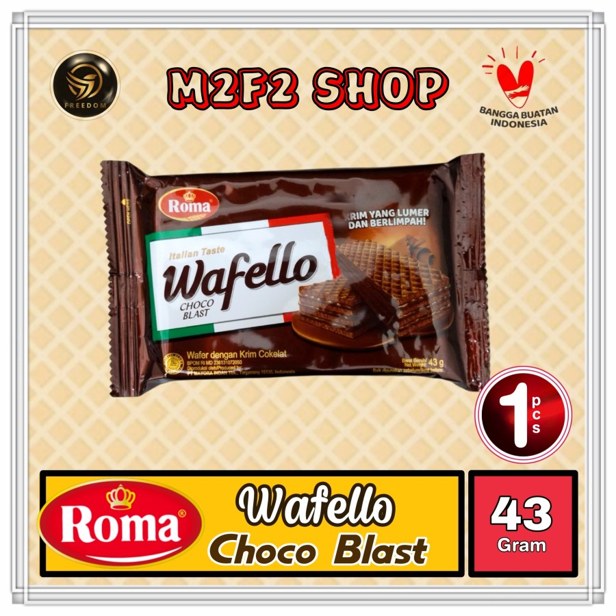 Roma Wafer Wafello Choco Blast - 43 gr (Kemasan Satuan) | Lazada Indonesia