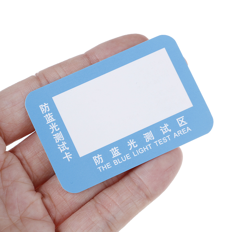 10Pcs/set Anti Blue Light Purple Test Card For Glasses Reusable ...