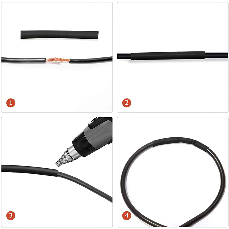 Heat Shrink Tubing Insulation Protection Jacket Of The Wiring Terminals ...