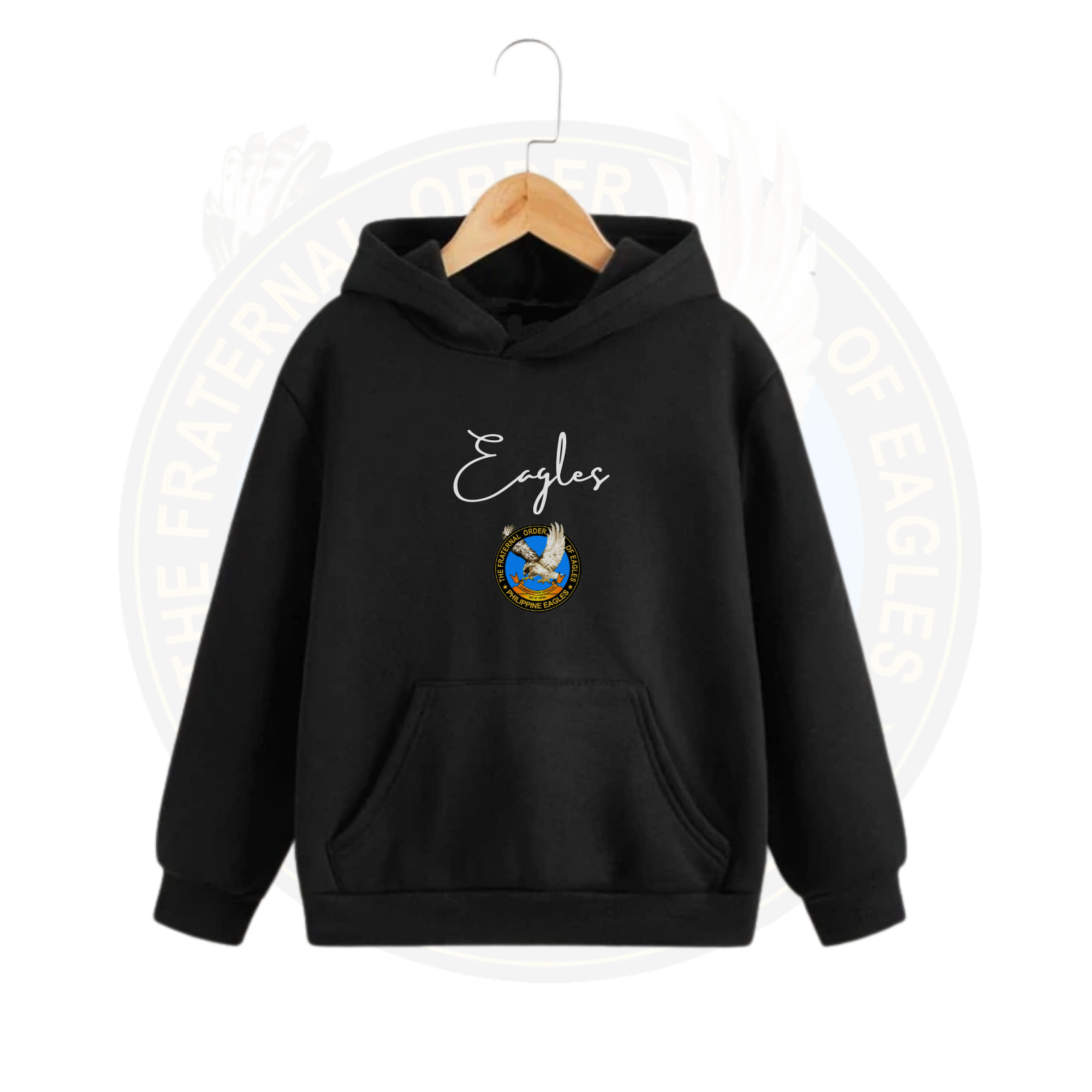 Black Hoodie Jacket Fraternal Order of Eagles Club ( PHILIPPINE EAGLES ...