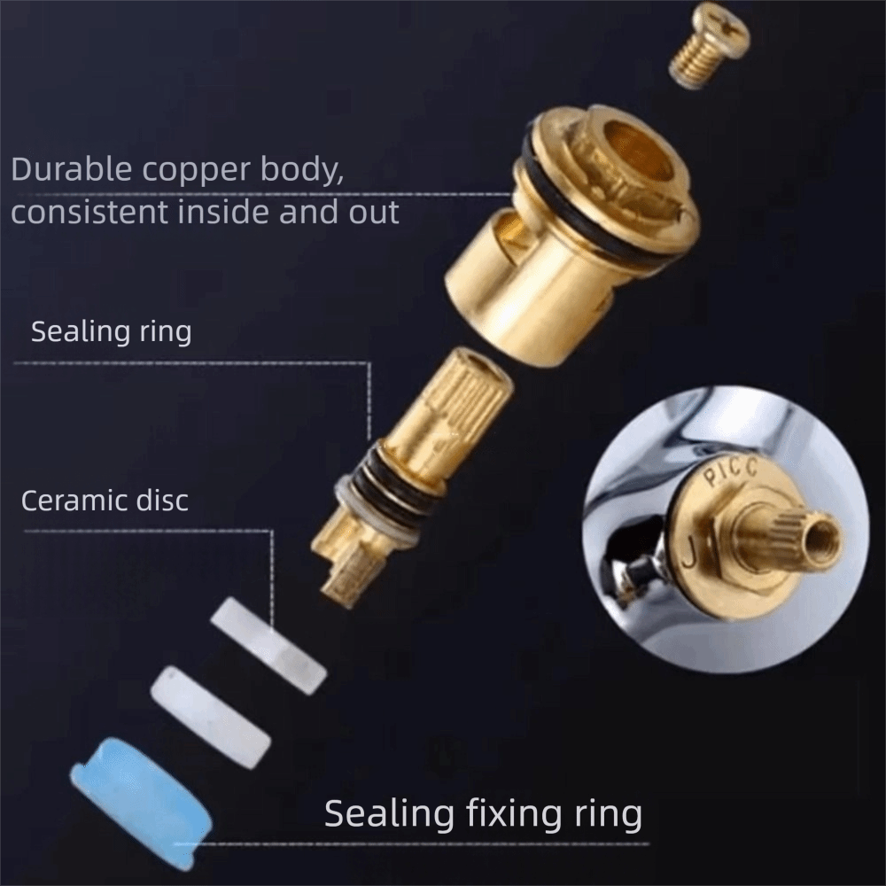 Durable Core Washing Machine Faucet Stainless Steel Thickened Double ...