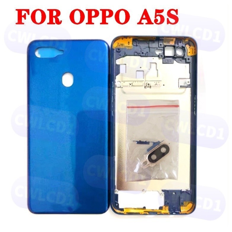 Front Middle Back Housing Frame For Oppo A5s LCD Middle Frame Back Door ...