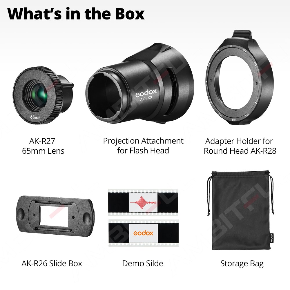 -R21 Projection Attachment Lens Fresnel Slide Kit For Ad200pro Ad100pro ...