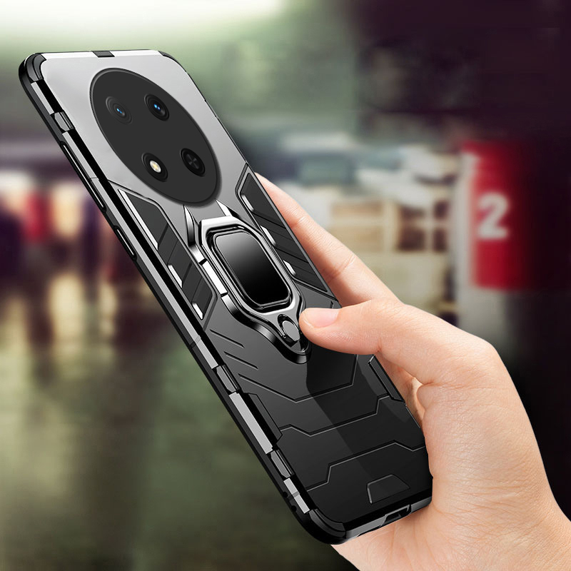 For Honor X9C Case Shockproof Armor Stand with Holder Car adsorb Ring ...