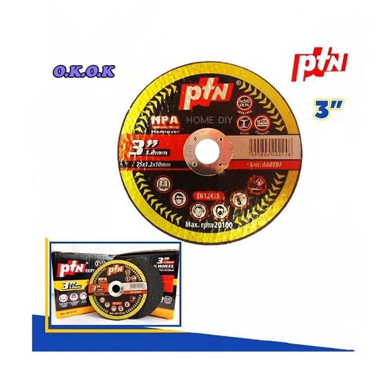 PTN 3" Cutting Disc 割片/割盘 Memotong Cakera | Lazada