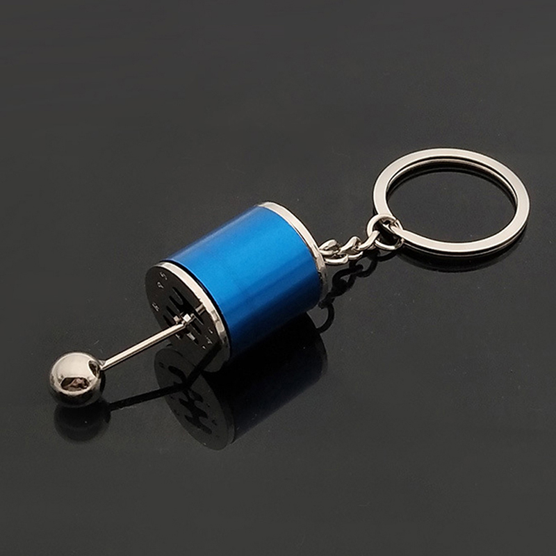 1Pc Car Keychain Gear Knob Free Shift Gear Box Metal Gear Stick ...