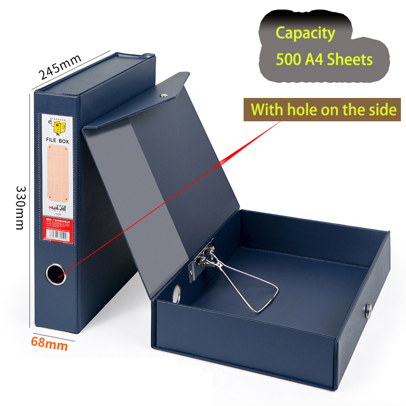 A4 File Box，File Organizer, Document Box Plastic Archive Box Office ...