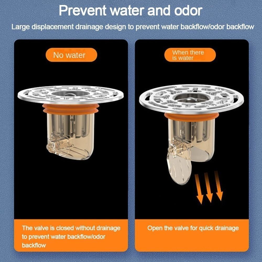 No Smell Self-Closing Floor Drain Core Large Filter Screen Sealing ...