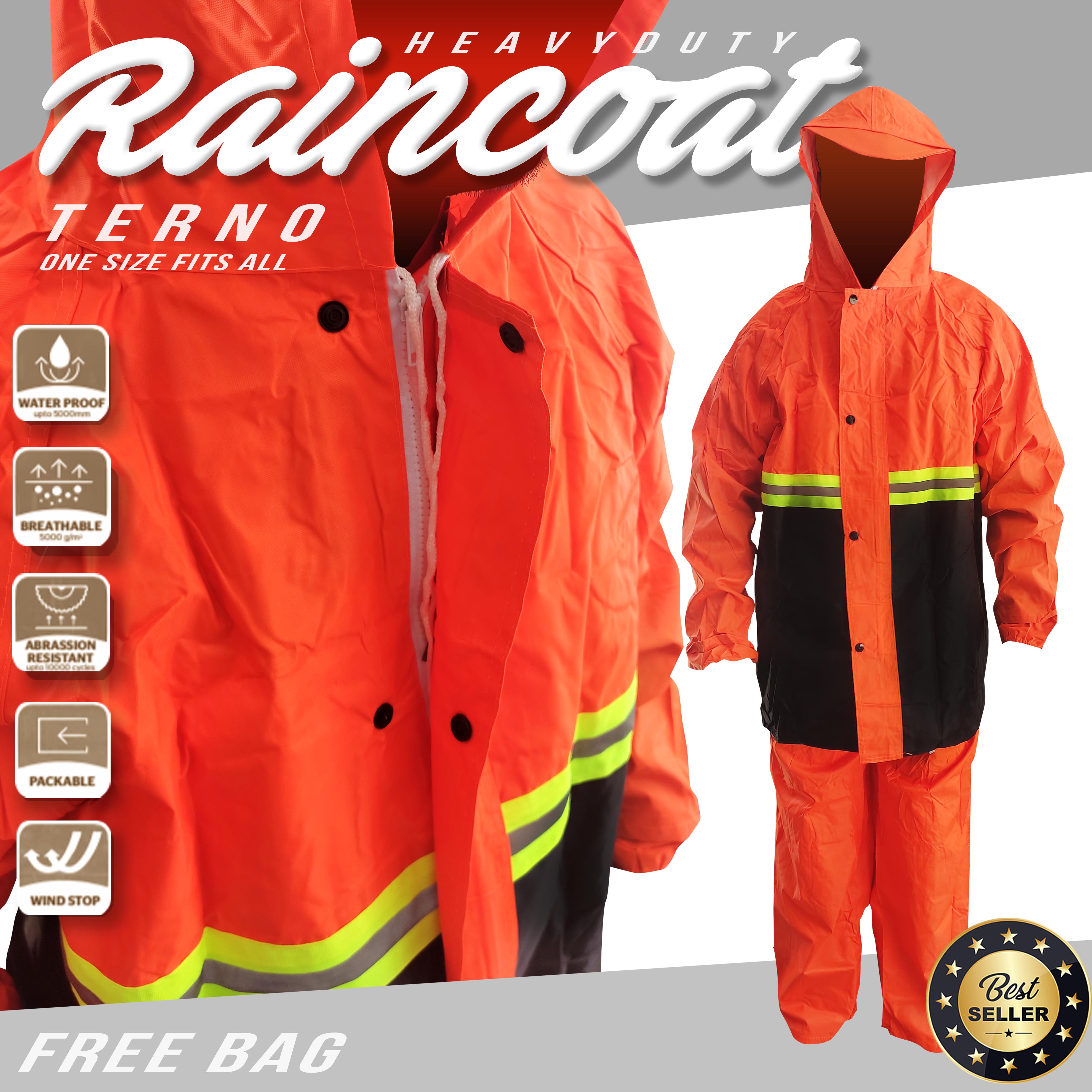 HIGH QUALITY RAINCOAT, KAPOTE, VULCANIZED STITCH WITH BAG (MAKAPAL PVC ...