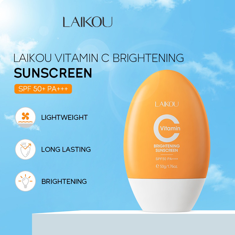 LAIKOU Vitamin C Brightening Sunscreen Waterproof Sunblock SPF50 PA ...