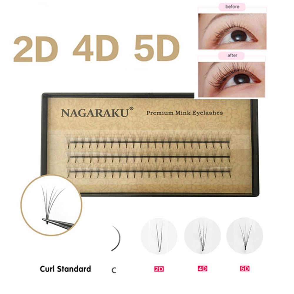 【COD+IN STOCK】2D/4D/5D แฮนด์เมด ธรรมชาติยาว กึ่งถาวร 0.07 ความหนา ...