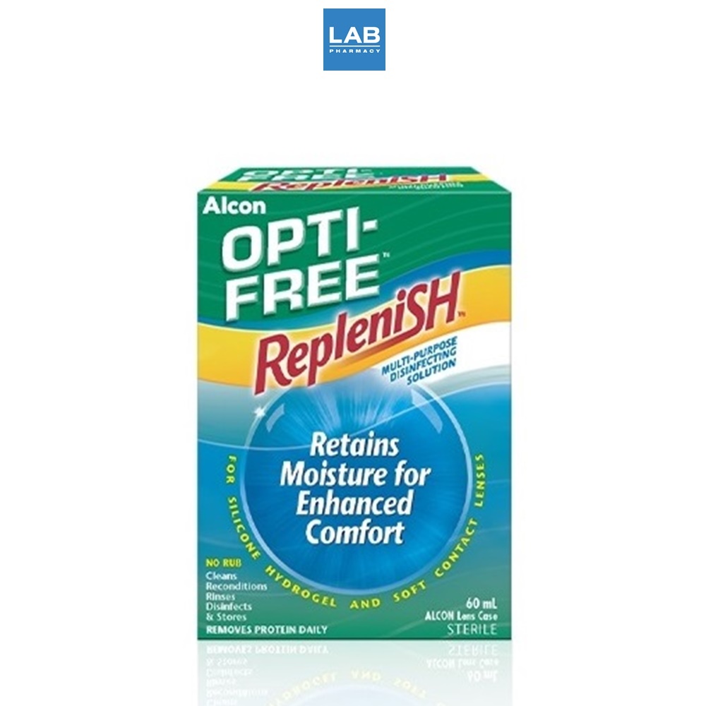 OPTI-FREE Replenish 60 ml. อัลคอน ออพติ-ฟรี รีเพลนิช 60มล. น้ำยาล้าง ...