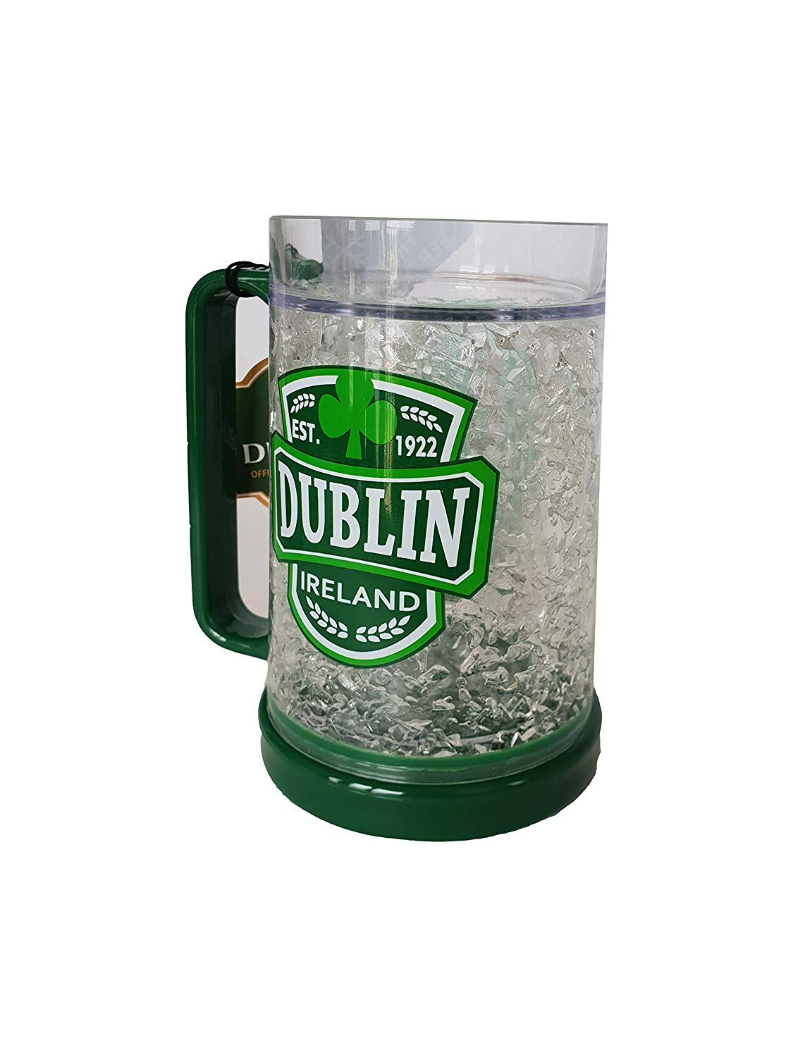 【GIFTTOWN】 Frosty Freezer Beer Mugs Heavy Double Wall Gel Dublin ...