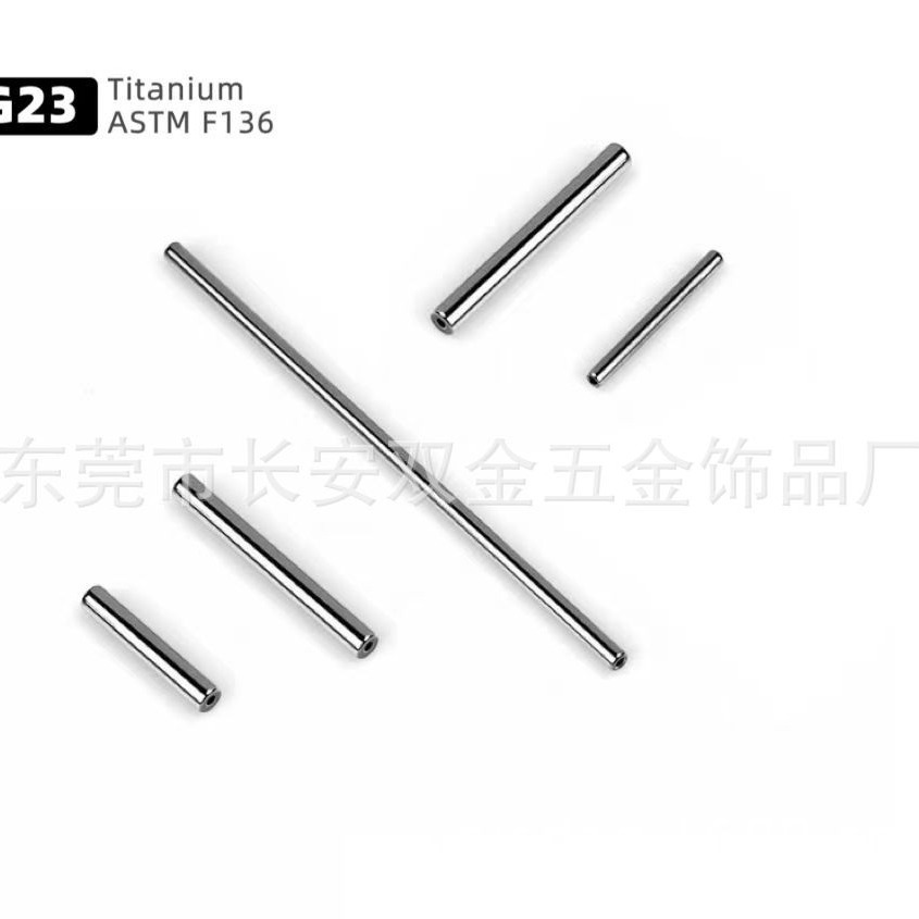 G23 Titanium Alloy Internal Thread Tongue Pin Earring Pin Eyebrow Pin ...