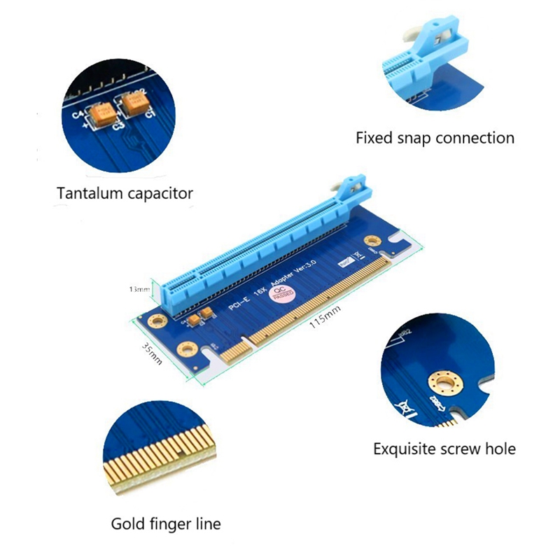 PCI Express 16X Riser Card สล็อต PCIE การ์ดจอ PCI-E อะแดปเตอร์ Riser ...
