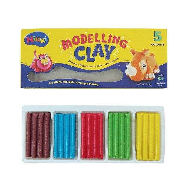 Nikki Modelling Clay Plasticine Tanah Liat Pemodelan - 5/10 Color MD50 ...