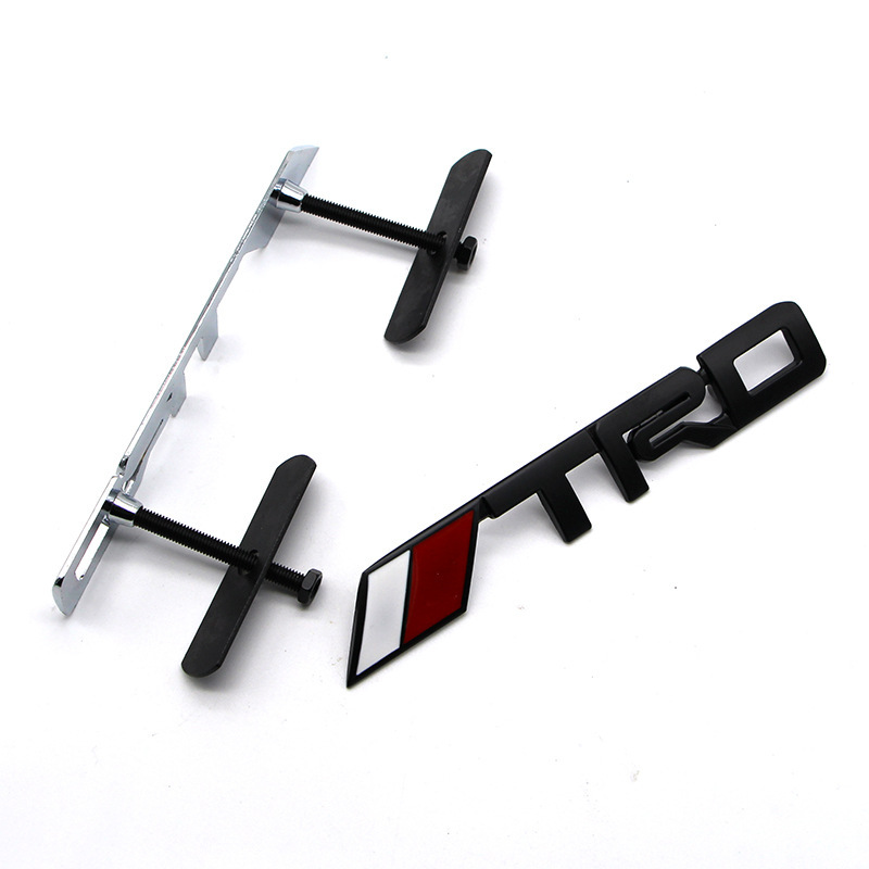 【Exclusive Offer】Metal 3D Car Styling TRD Front Grille Sticker Car Head ...