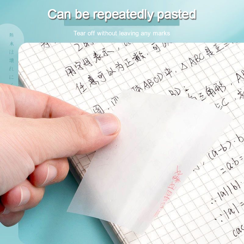50Sheets Creative PET Transparent Sticky Notes Perspective Waterproof ...