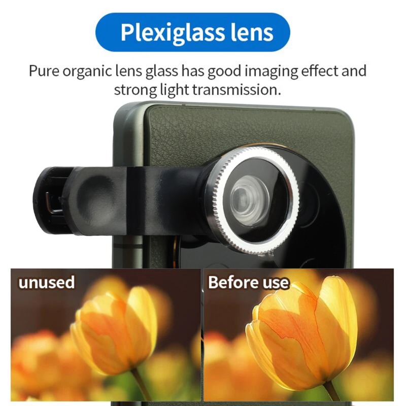 3 in 1 Fisheye Wide Angle Camera Lens for Phone Camera Lens Clip Macro ...