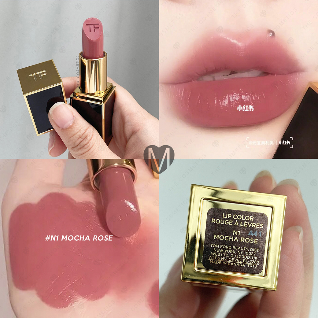 Tom Ford Lip Color 3g - N1 Mocha Rose ทอมฟอร์ด ลิปสติกเนื้อครีม สีชมพู ...