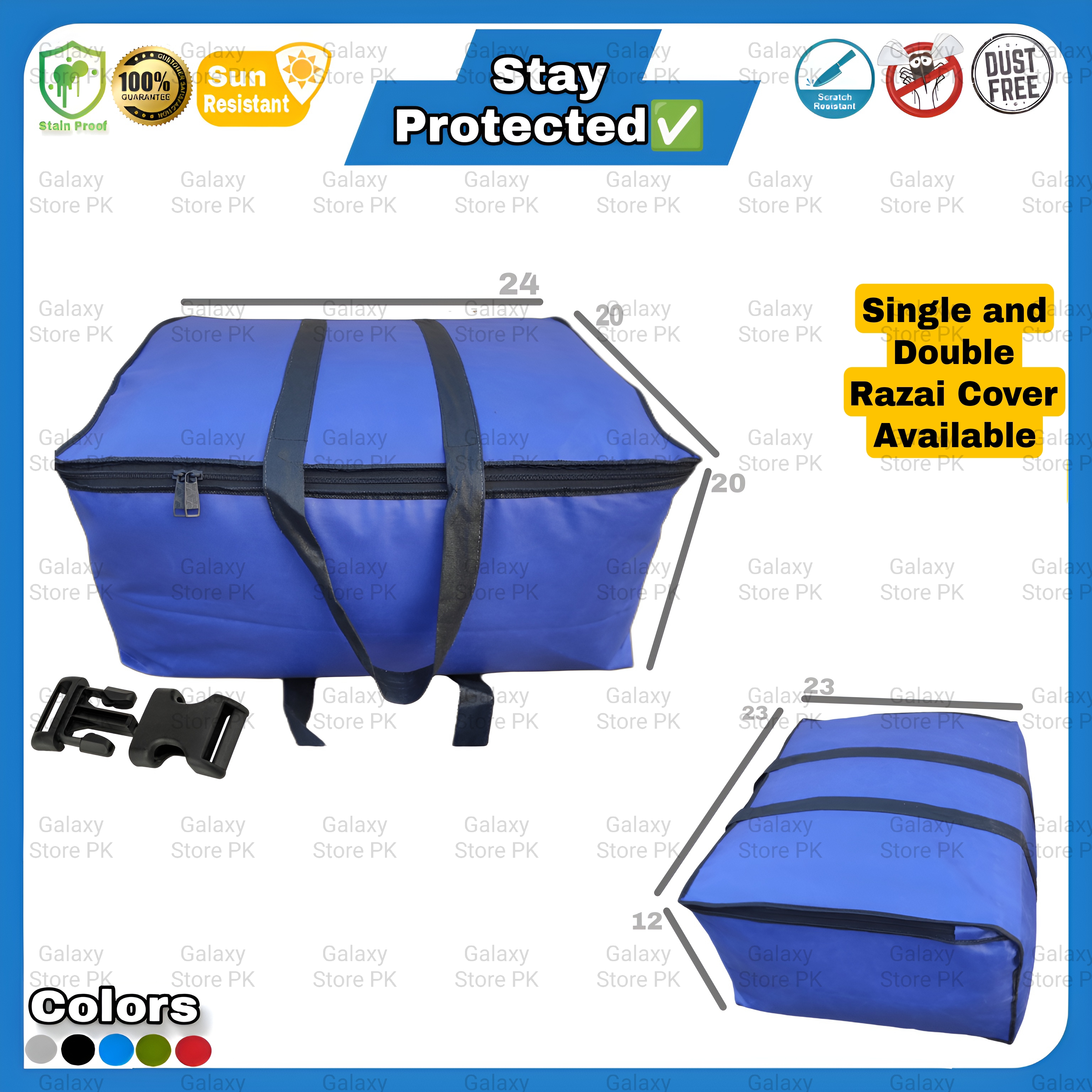 XL, XXL Storage Bags, Pack of Single & Double Quilt Cover ( Razai Cover ...