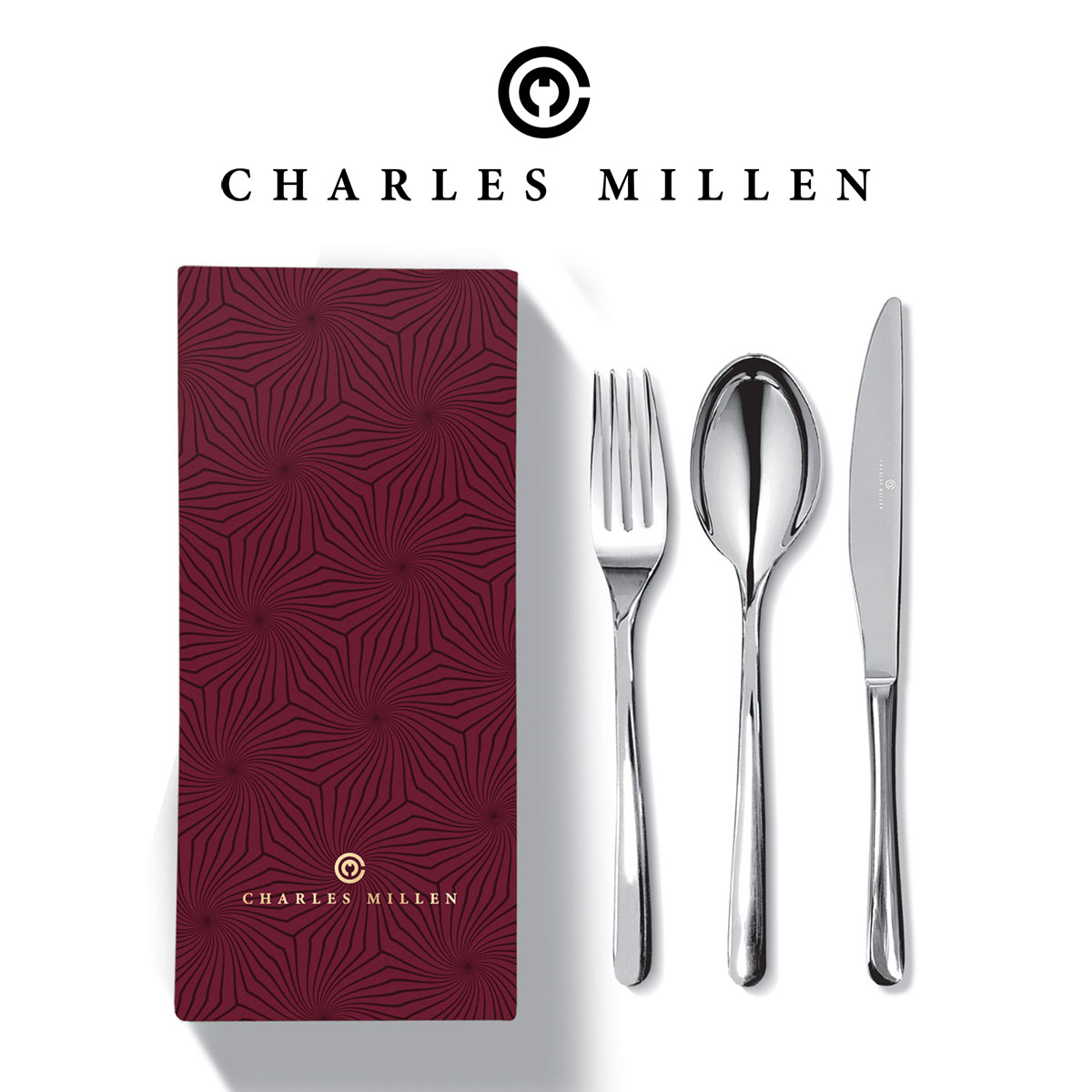Charles Millen Pelissier Stainless Steel Cutlery Set ( 8pc Tea set ...
