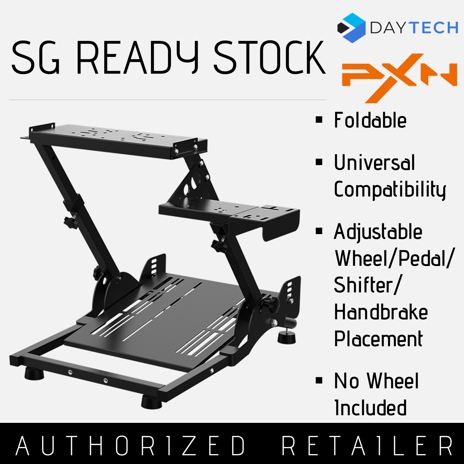 PXN A10 Stand PXN A10 Racing Wheel Stand - Foldable Simulator Cockpit ...