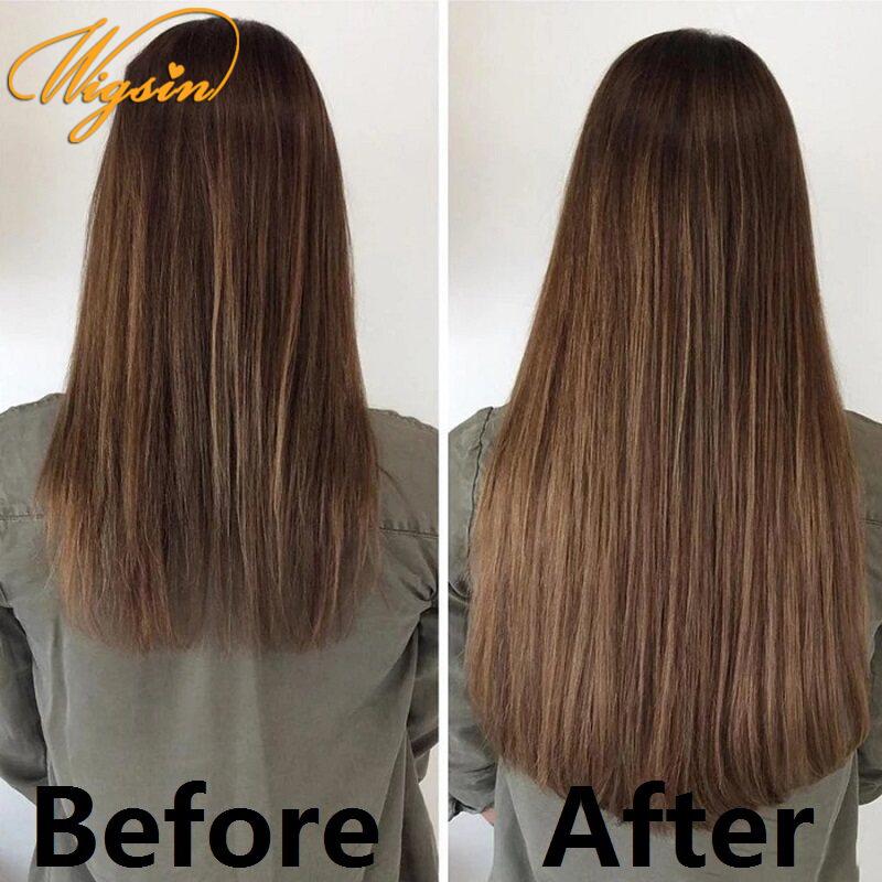 【Tech-savvy】 WIGSIN 6Pieces/Set Synthetic 24Inch Long Straight Hair ...