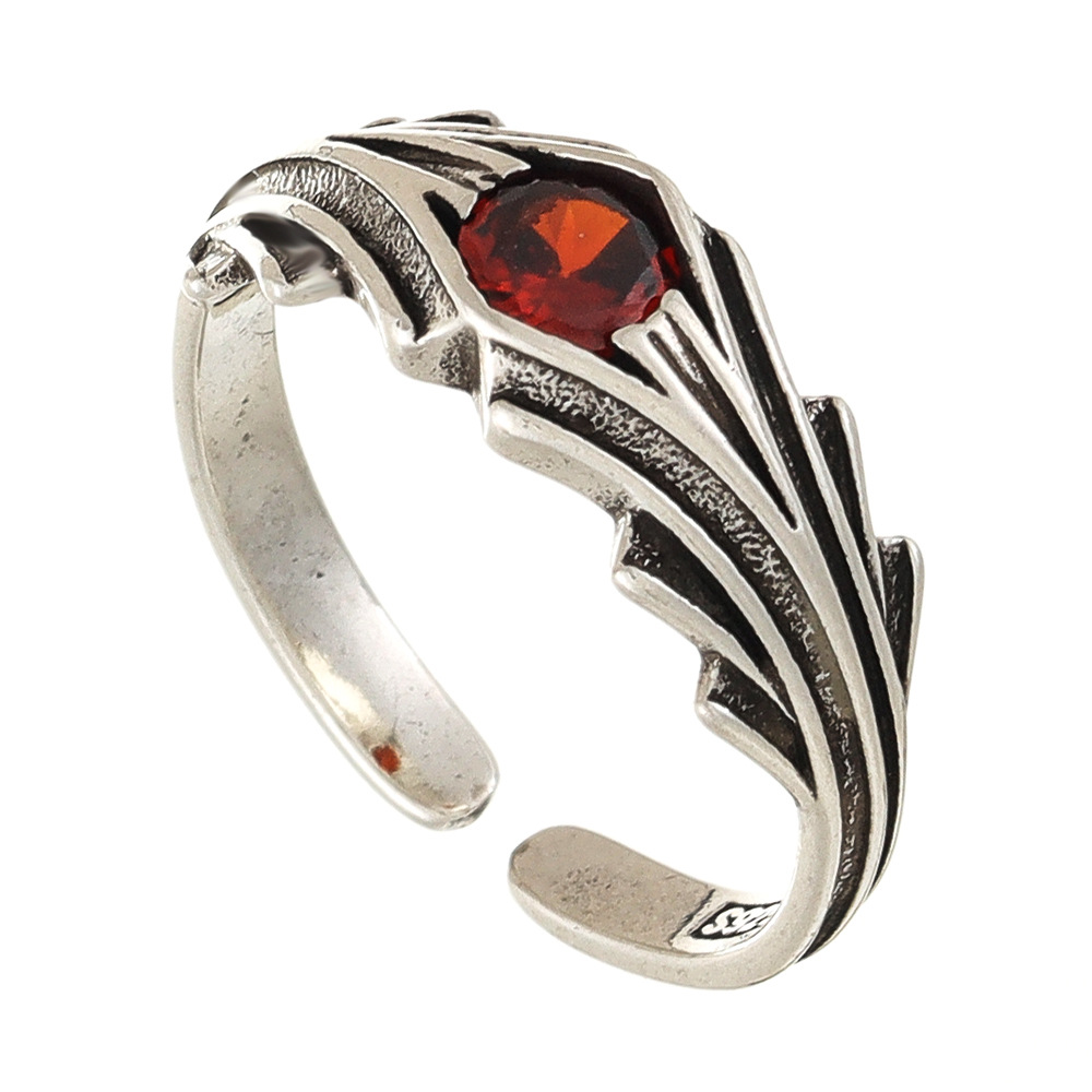 【New arrival】Retro Room Tung Sakura Black Void Number Ring Secondary ...