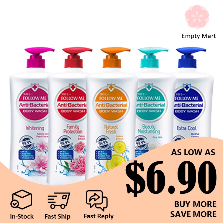 FOLLOW ME Anti-Bacterial Body Wash Natural Fresh / Extra Cool | Lazada ...