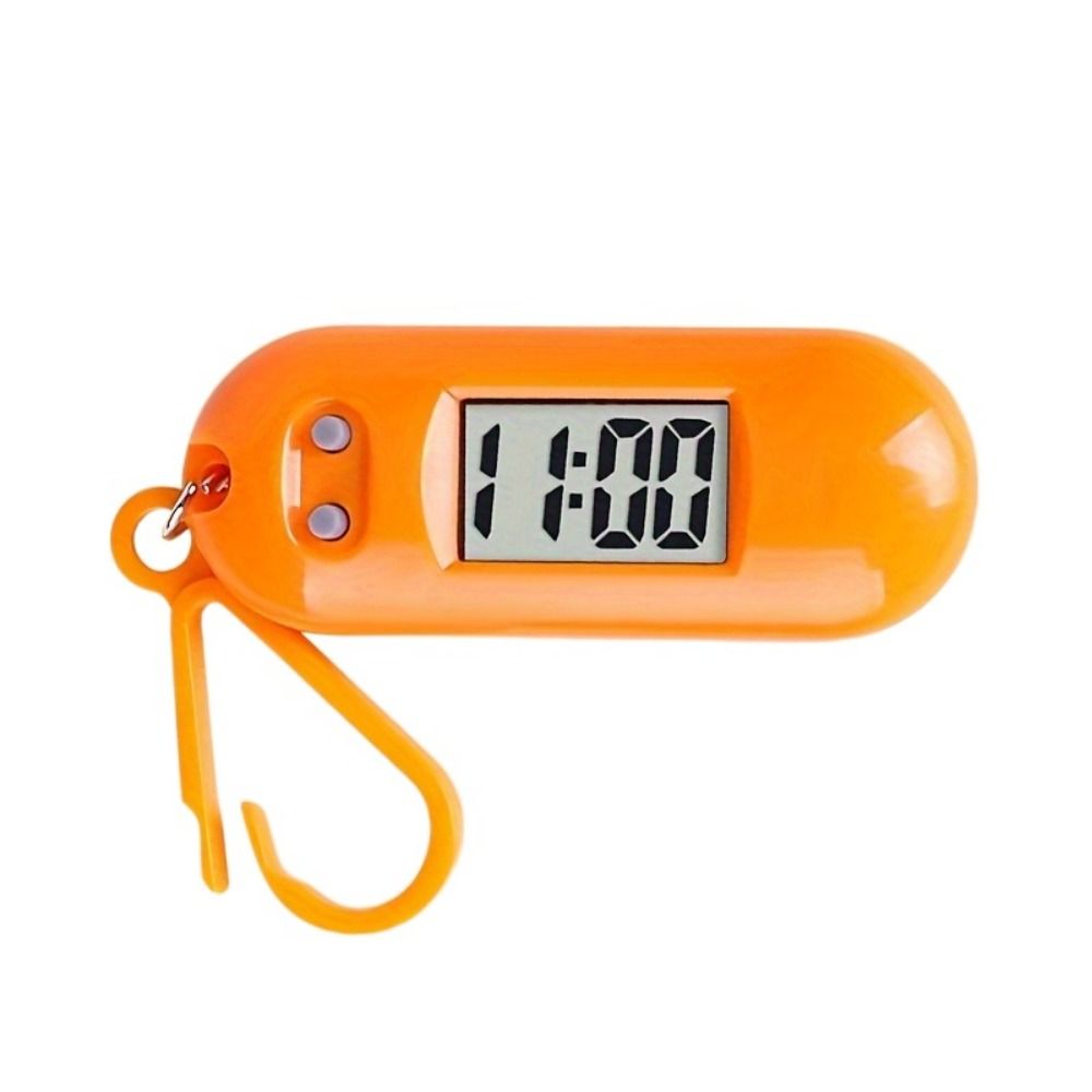 Backpack Watch Key Display Digital Electronic Clock Keychain Oval Watch ...