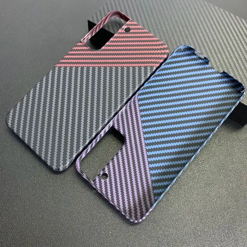 Ultra Thin Carbon Fiber Texture PC Matte Phone Case For Samsung Galxy ...