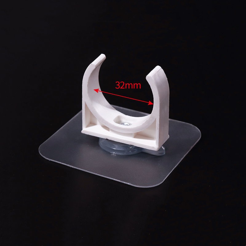 Self Adhesive PVC Pipe Clamp Connector OD 16-50mm U Buckle Water Tube ...