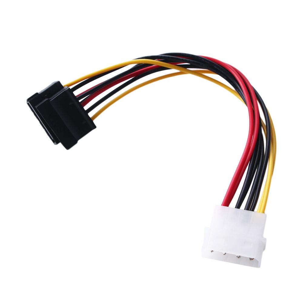 SATA IDE 4 Pin Molex IDE to 2 Serial ATA Power Lead Connector Wire To 2 ...