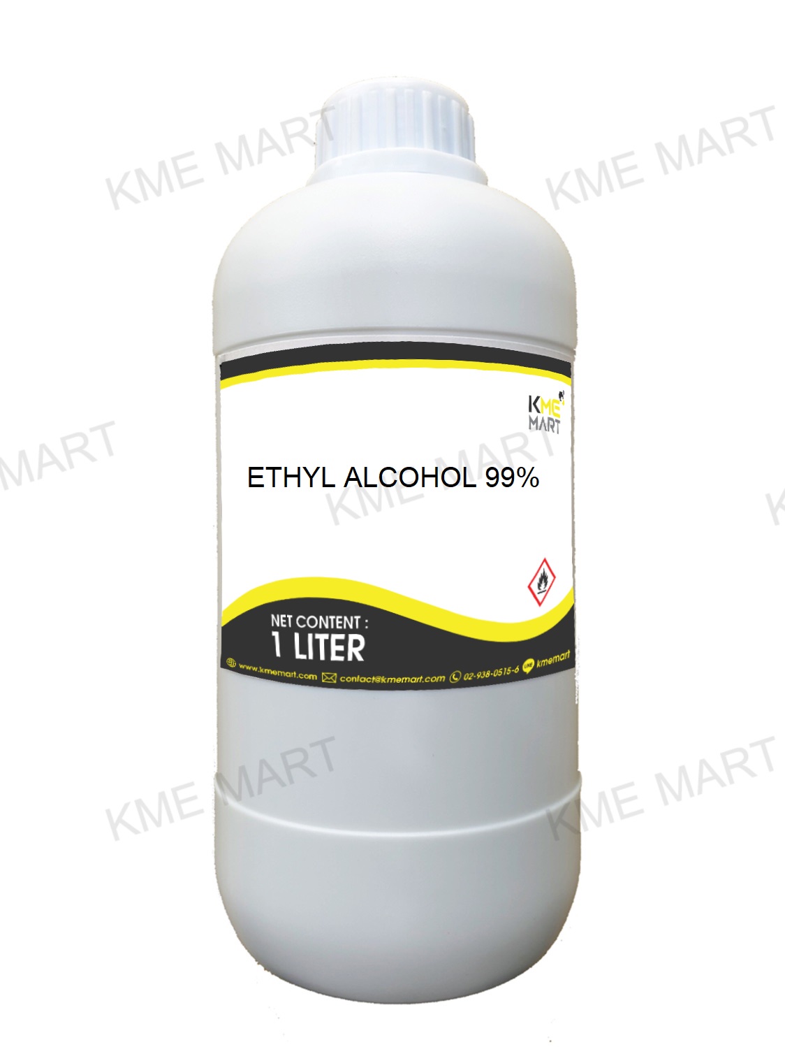 เอทิล แอลกอฮอล์ 99% สีใส ขนาด 1 lt. (Ethyl Alcohol 99 %) - MixASale