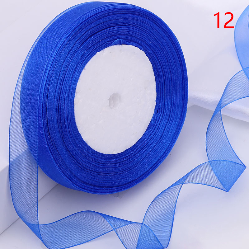 38Meter/Roll 1.5cm Sheer Chiffon Ribbon For Handmade Bow Craft Wedding ...