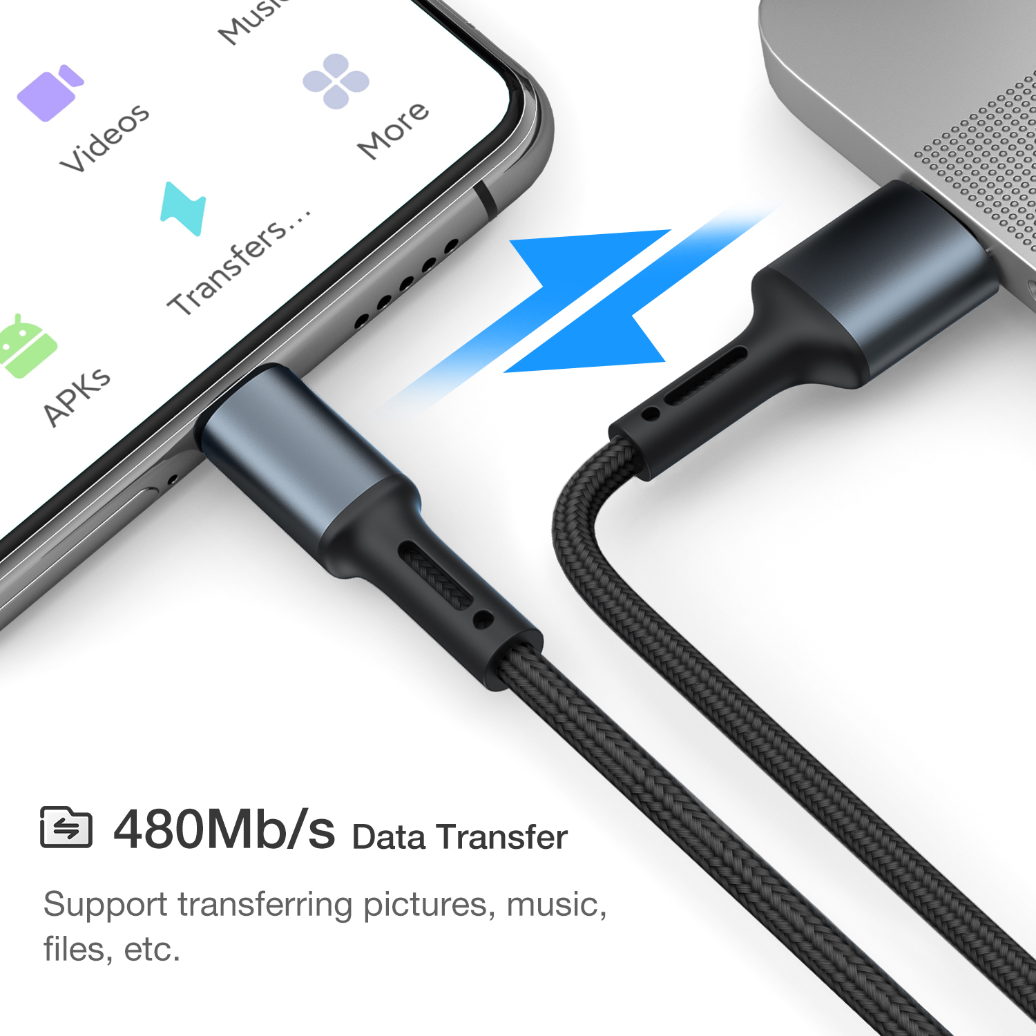 USB Type C Cable 3A Fast Charging Charger USB C Cord Wire for Huawei ...