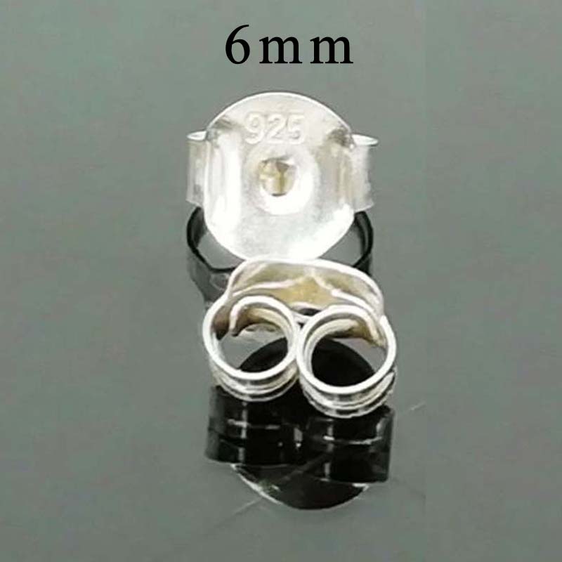 Genuine Real Pure Solid 925 Sterling Silver Earring Stopper Safety ...