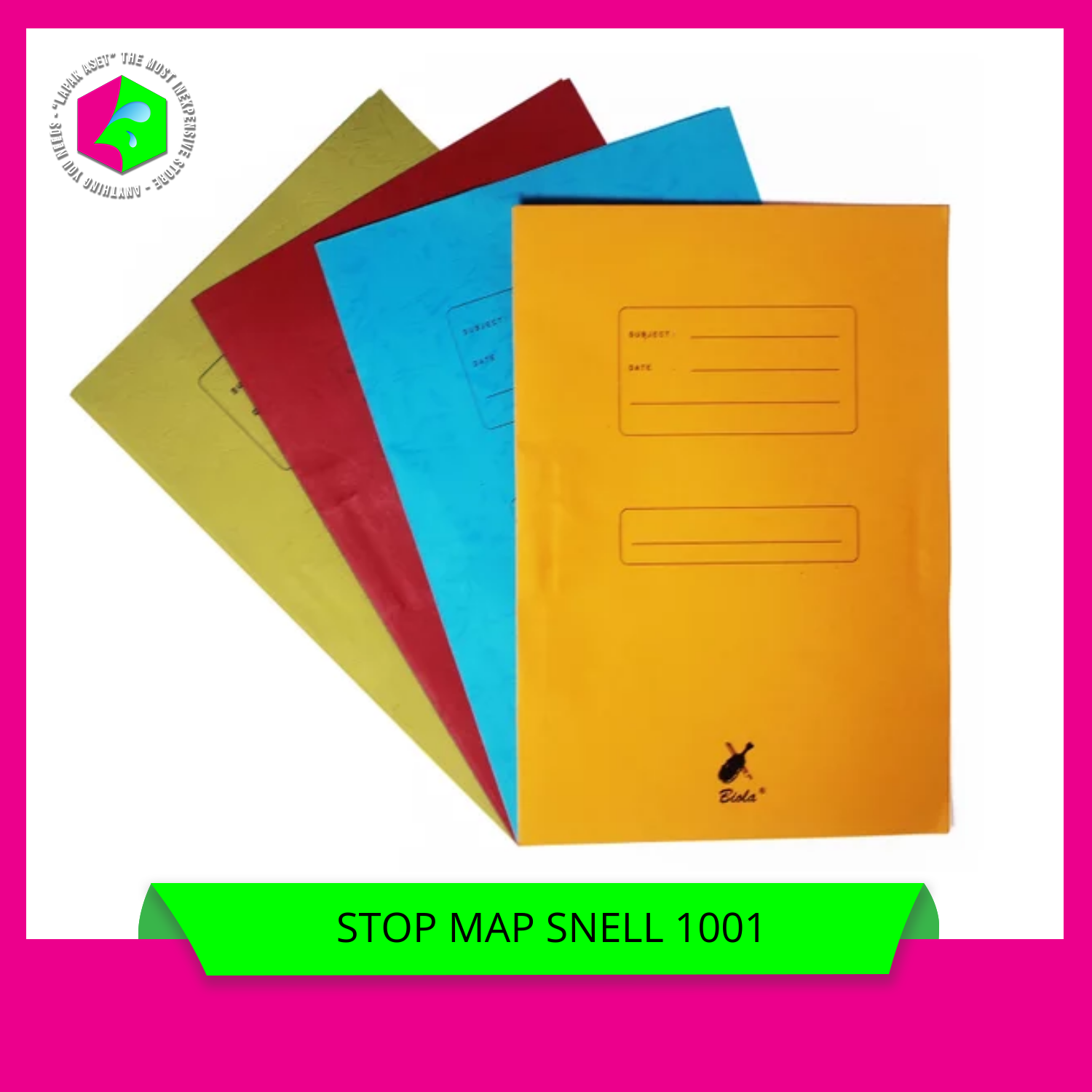 Map Kertas Biola Snell Map Kulit Jeruk Stop Map Folio Paper Fastener ...