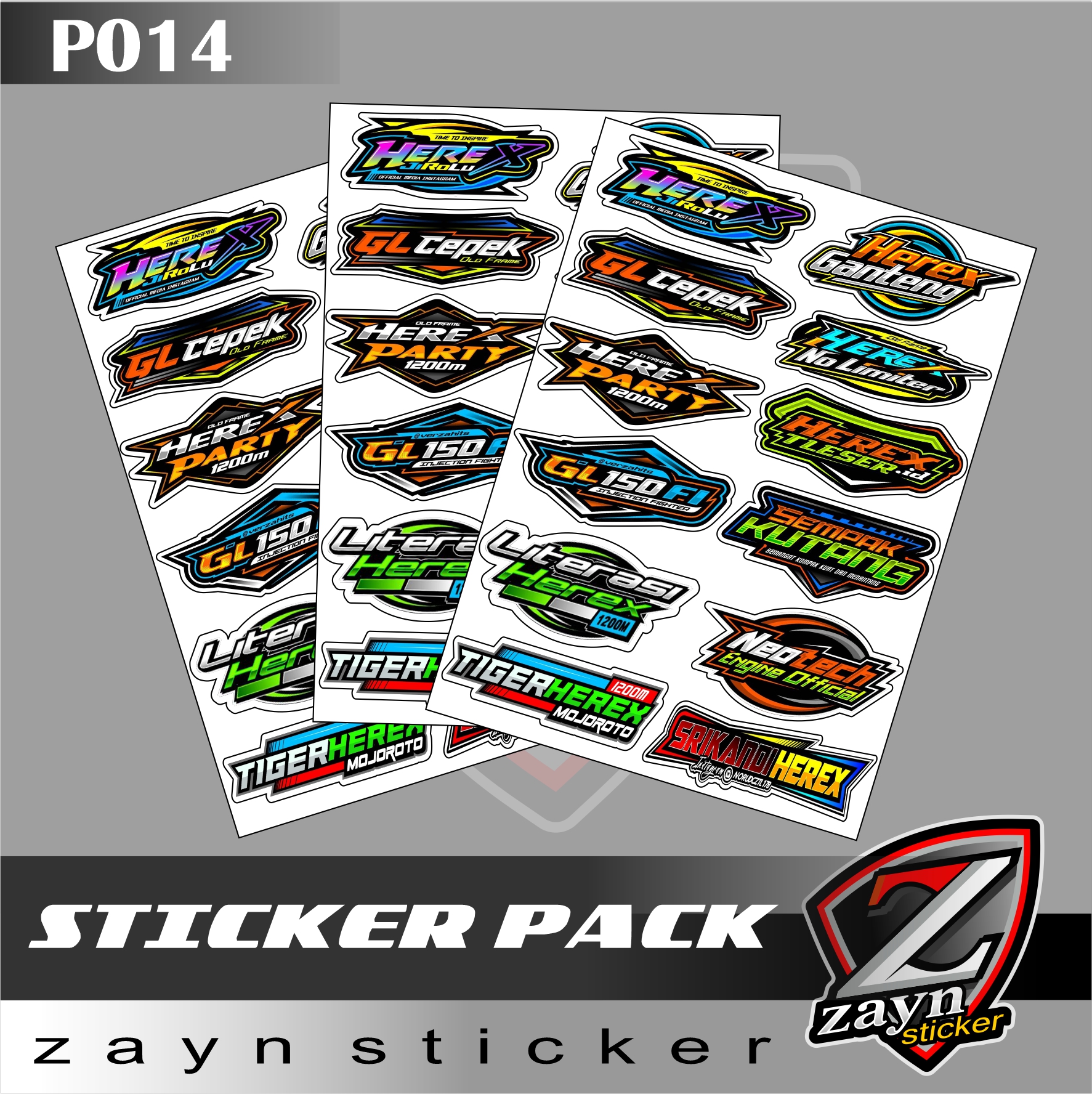 STICKER PACK STIKER PAK HEREX MURAH VOL.1 P014 | Lazada Indonesia