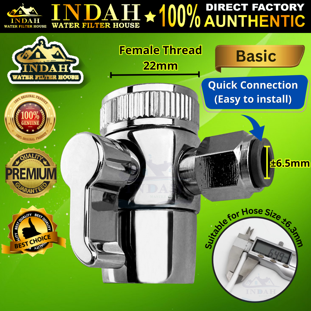 Cartridge STANDARD ONE WAY Water Filter Diverter Valve Adaptor For 14 ...