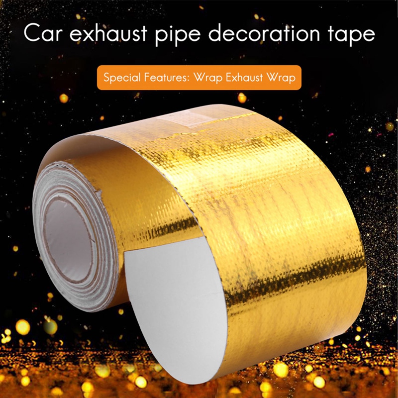 Reflect A Gold Thermal Tape Air Intake Heat Insulation Shield Wrap ...