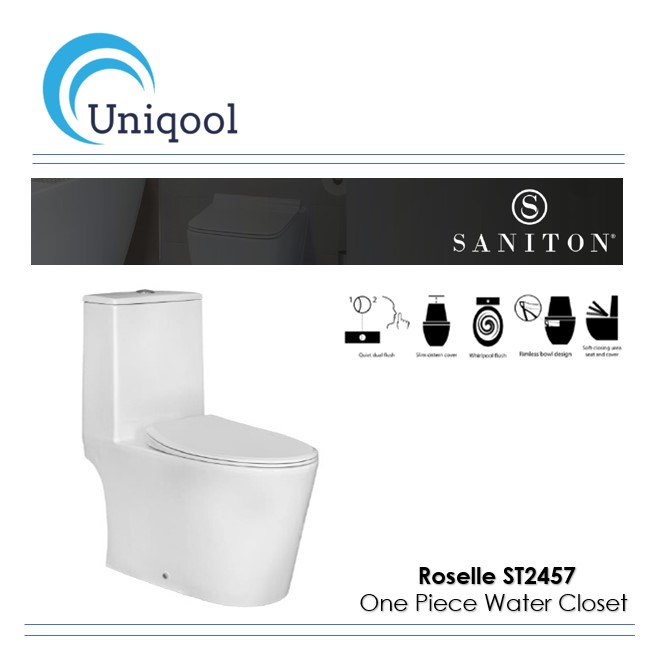 SANITON Roselle One Piece Water Closet With Whirlpool Flushing | Lazada ...
