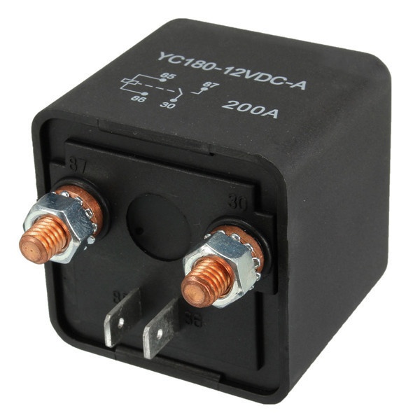 Car Relay Durable 12V Tools DIY 200A Automobile Refitting Electrical ...